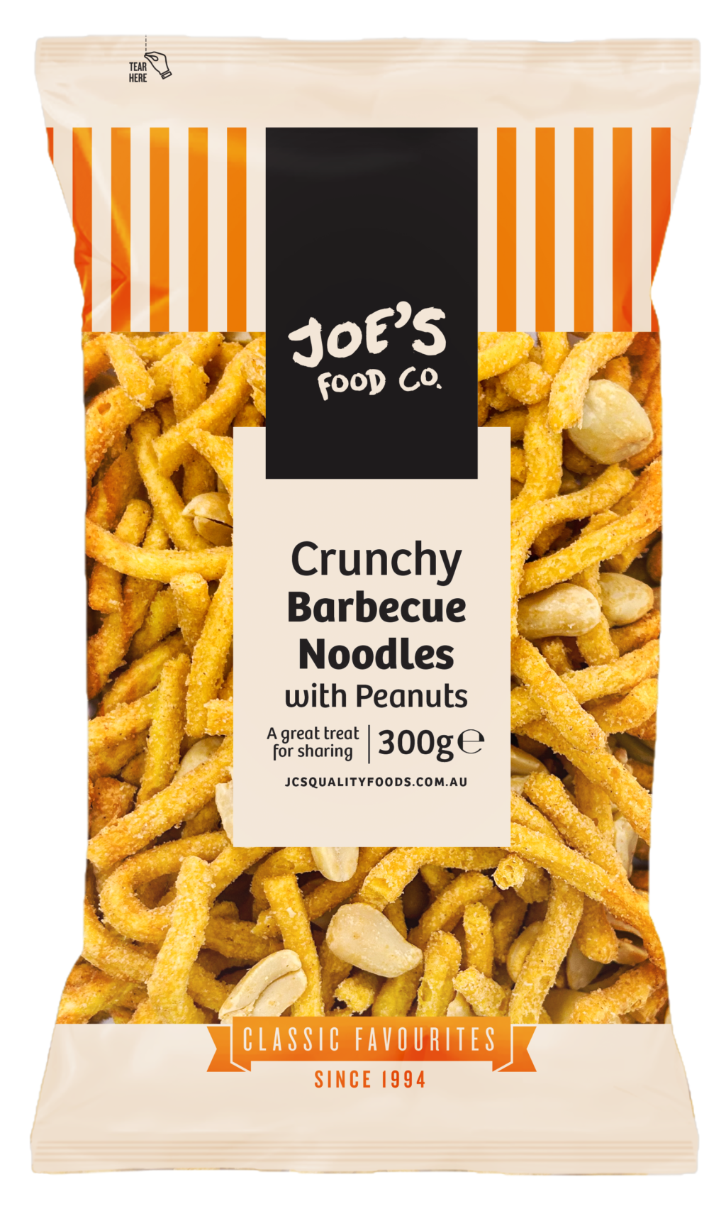 Crunchy BBQ Noodles with Peanuts - J.C.'s Quality Foods