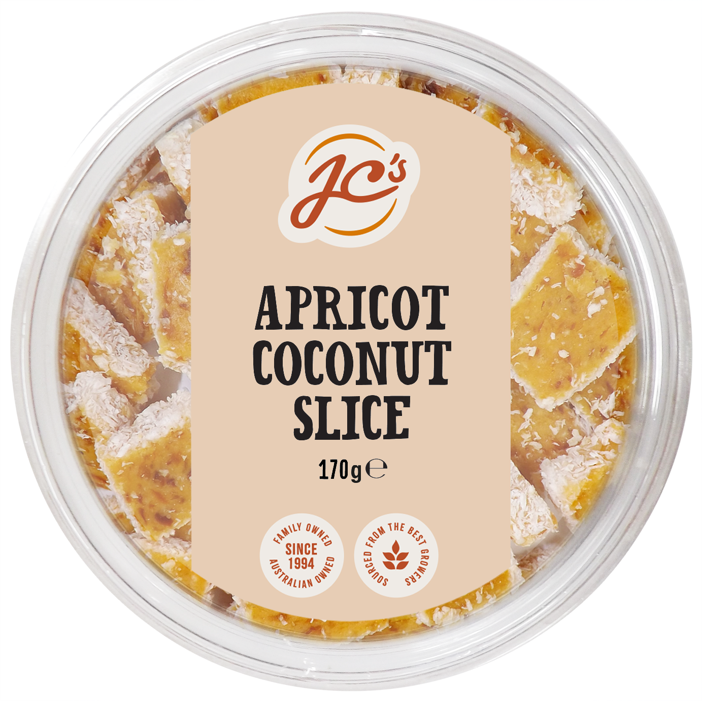 Apricot Coconut Slice - J.C.'s Quality Foods